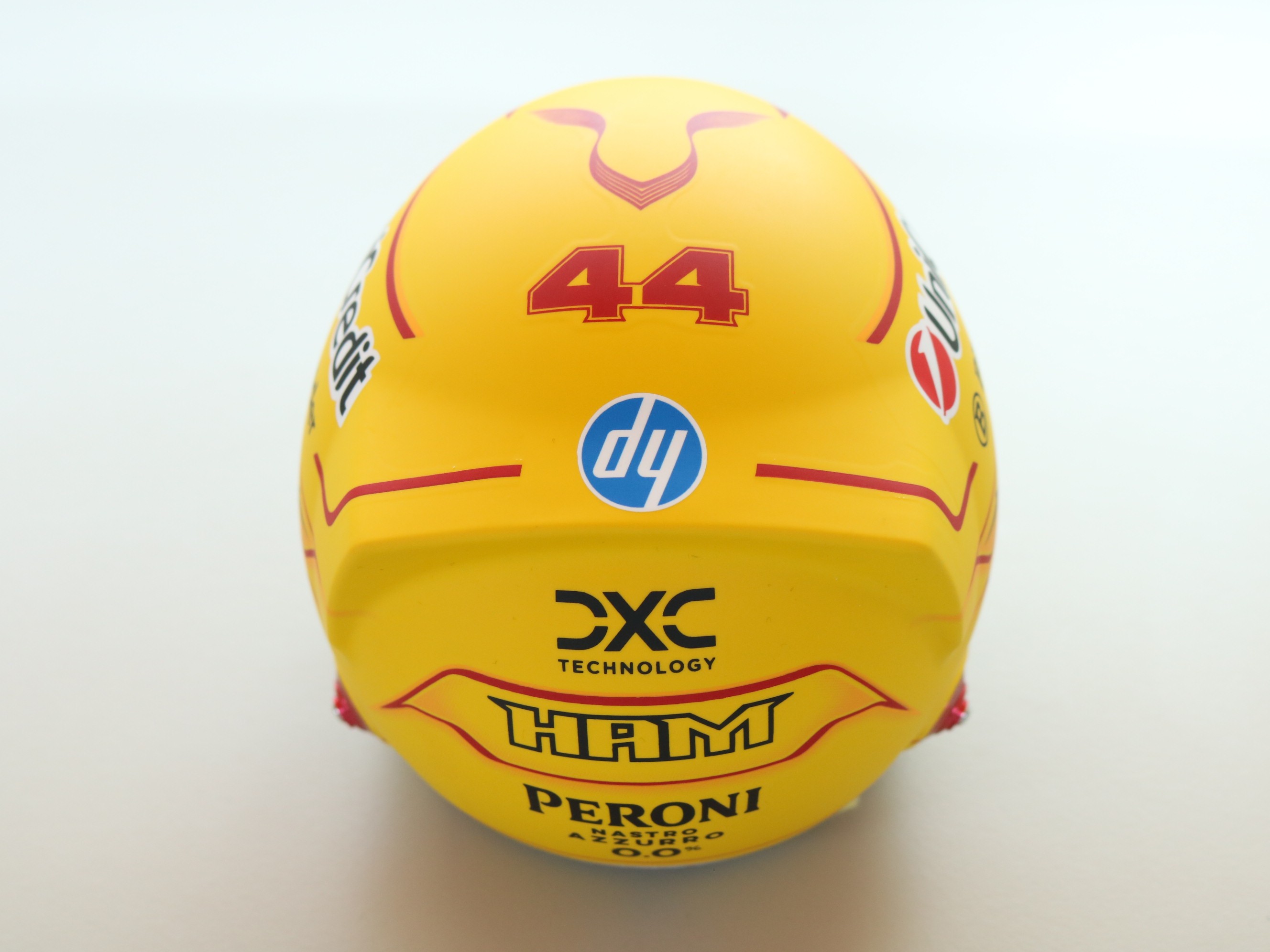 R - Hamilton Scuderia Ferrari 1:2 scale helmet with 3D printed base ...