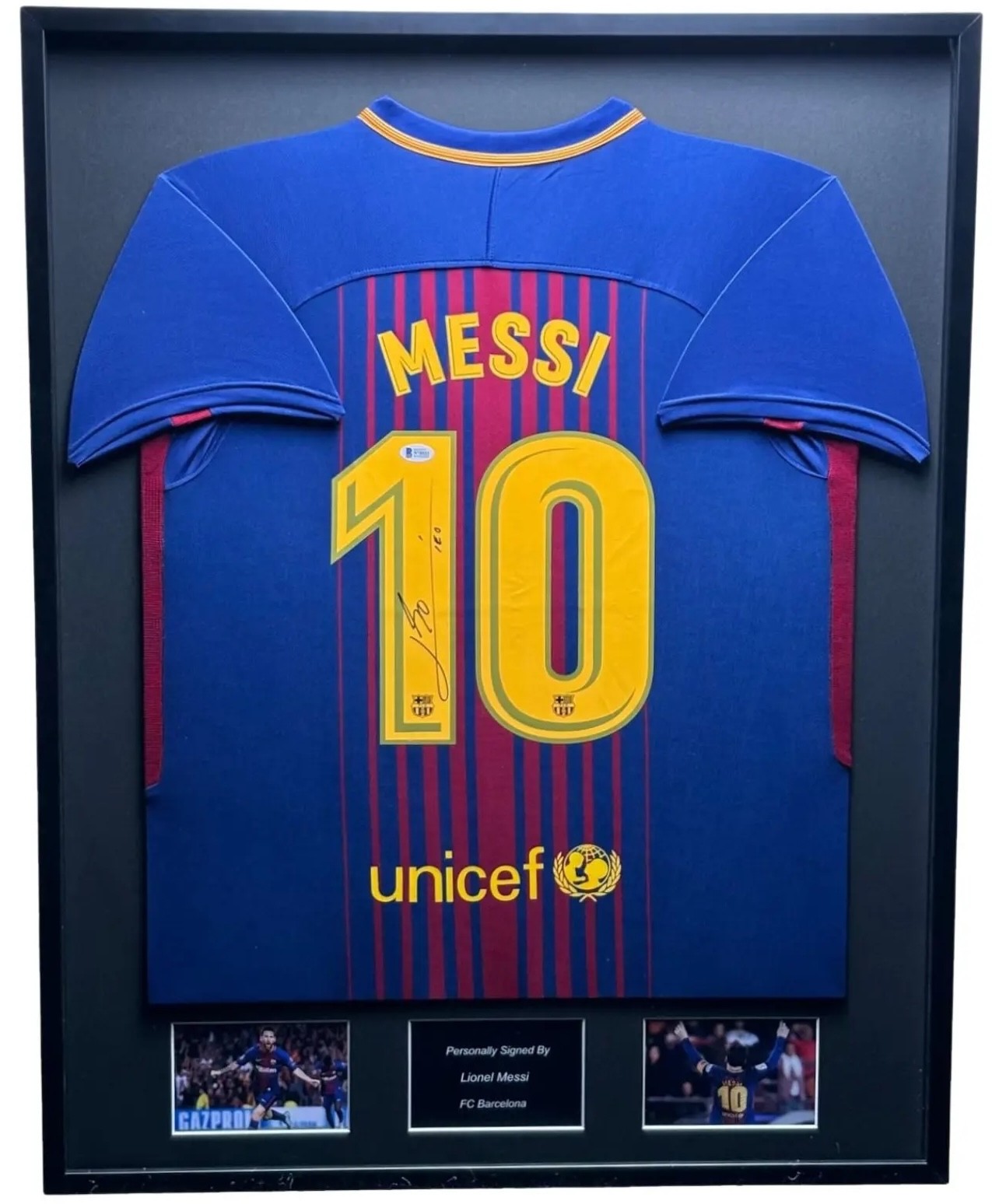 Lionel Messi’s Barcelona Signed and Framed Home Jersey, 2017/18 ...