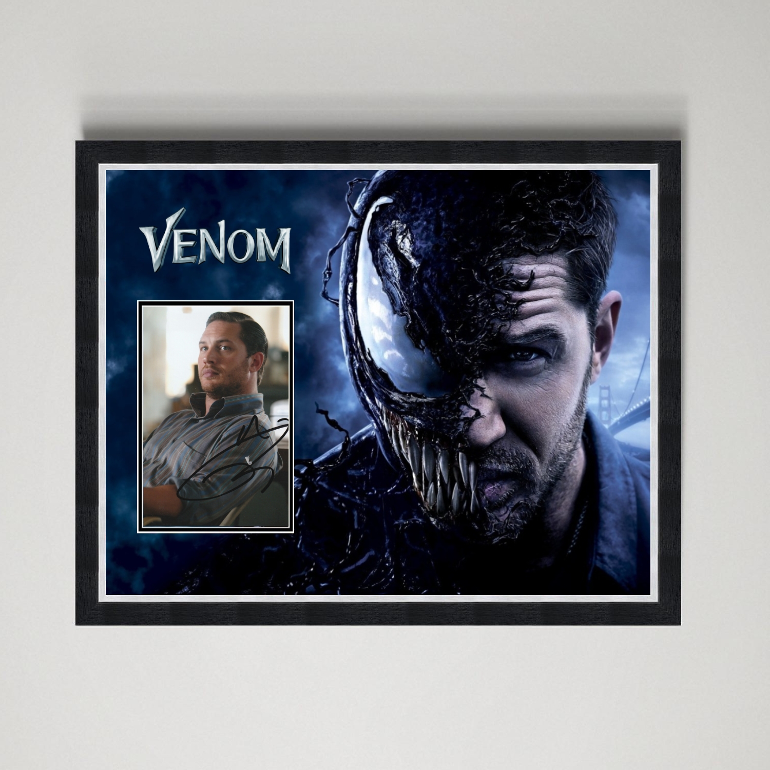 Tom Hardy Signed Venom Photo Display - CharityStars