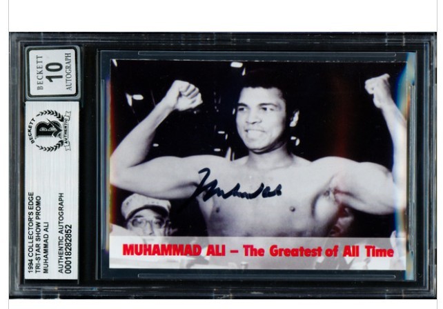 Muhammad Ali Signed 1994 Collectors Edge Card Auto - CharityStars