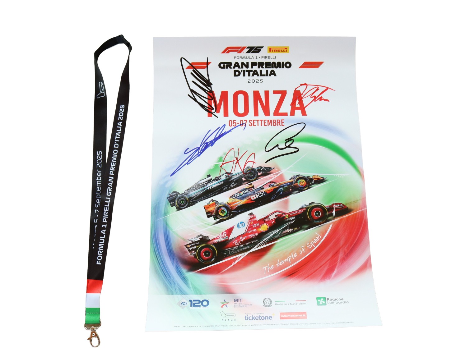 Official Formula 1 Poster, Monza 2025 - Signed - CharityStars