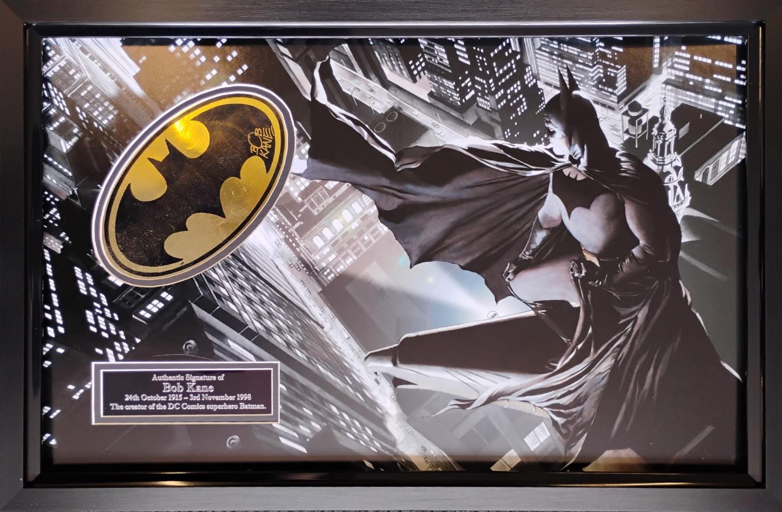 Bob Kane Signed Batman Display - CharityStars