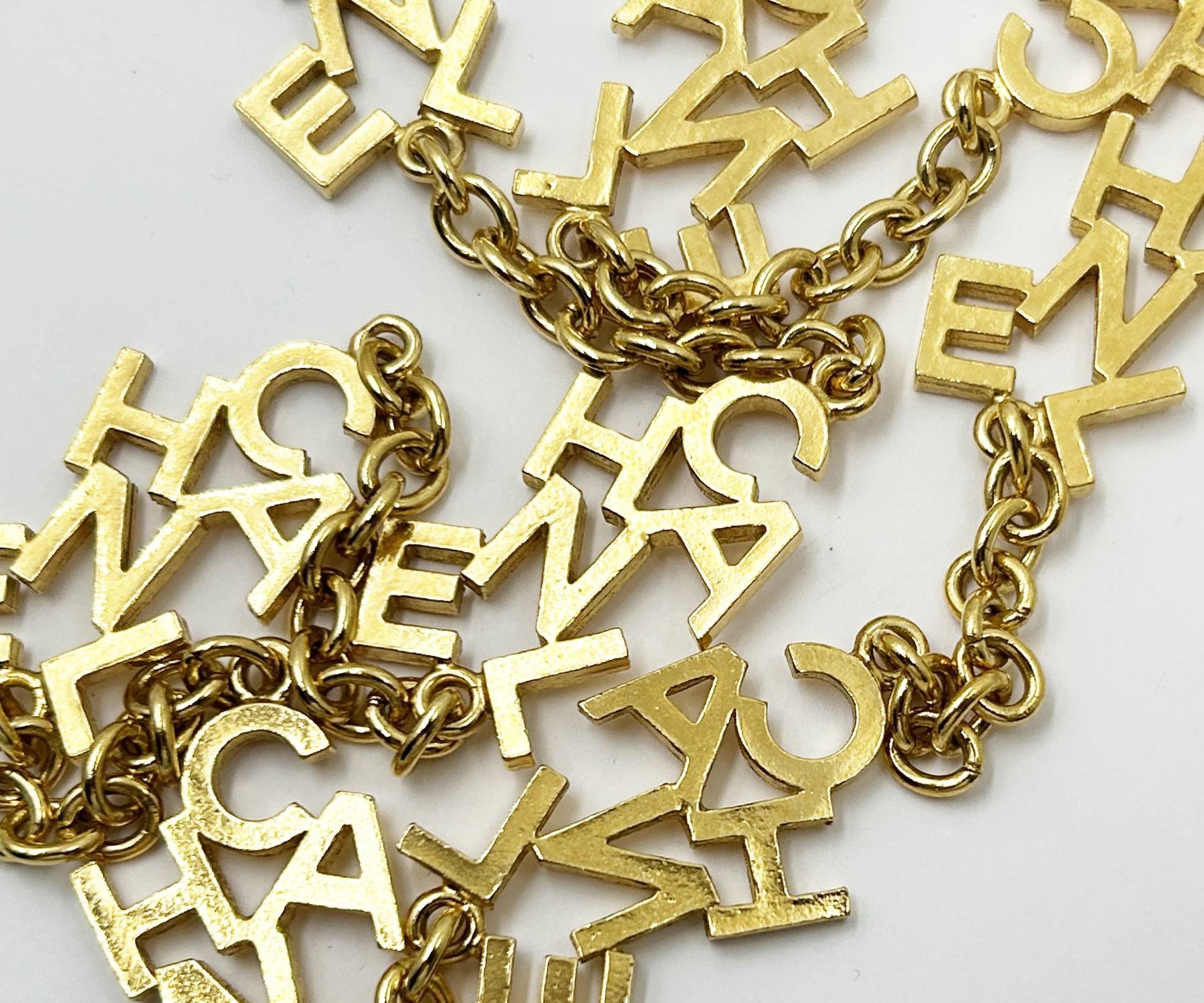 Chanel Vintage Gold Plated CC Letter Necklace - CharityStars