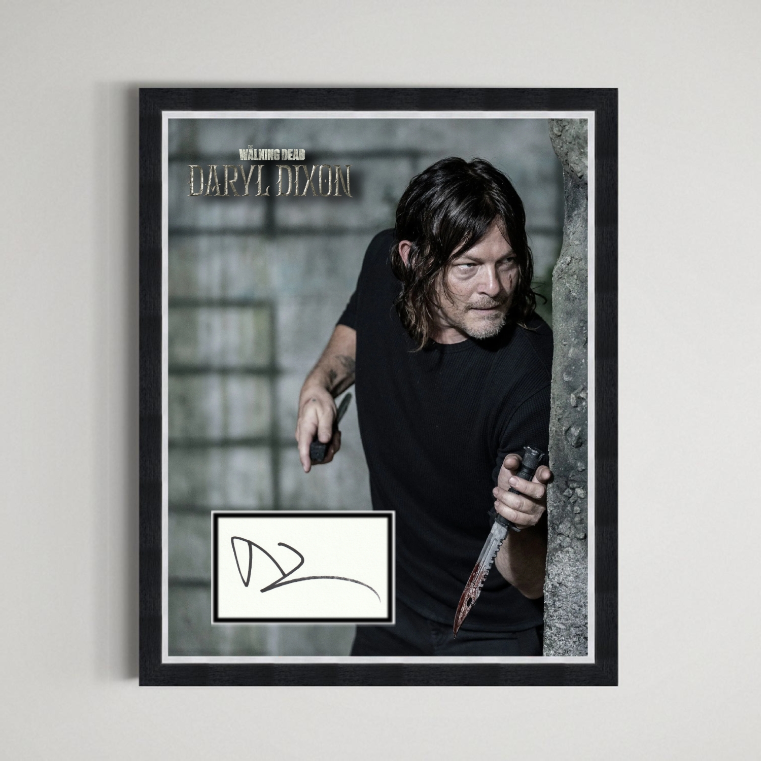 Norman Reedus Signed The Walking Dead Display - CharityStars
