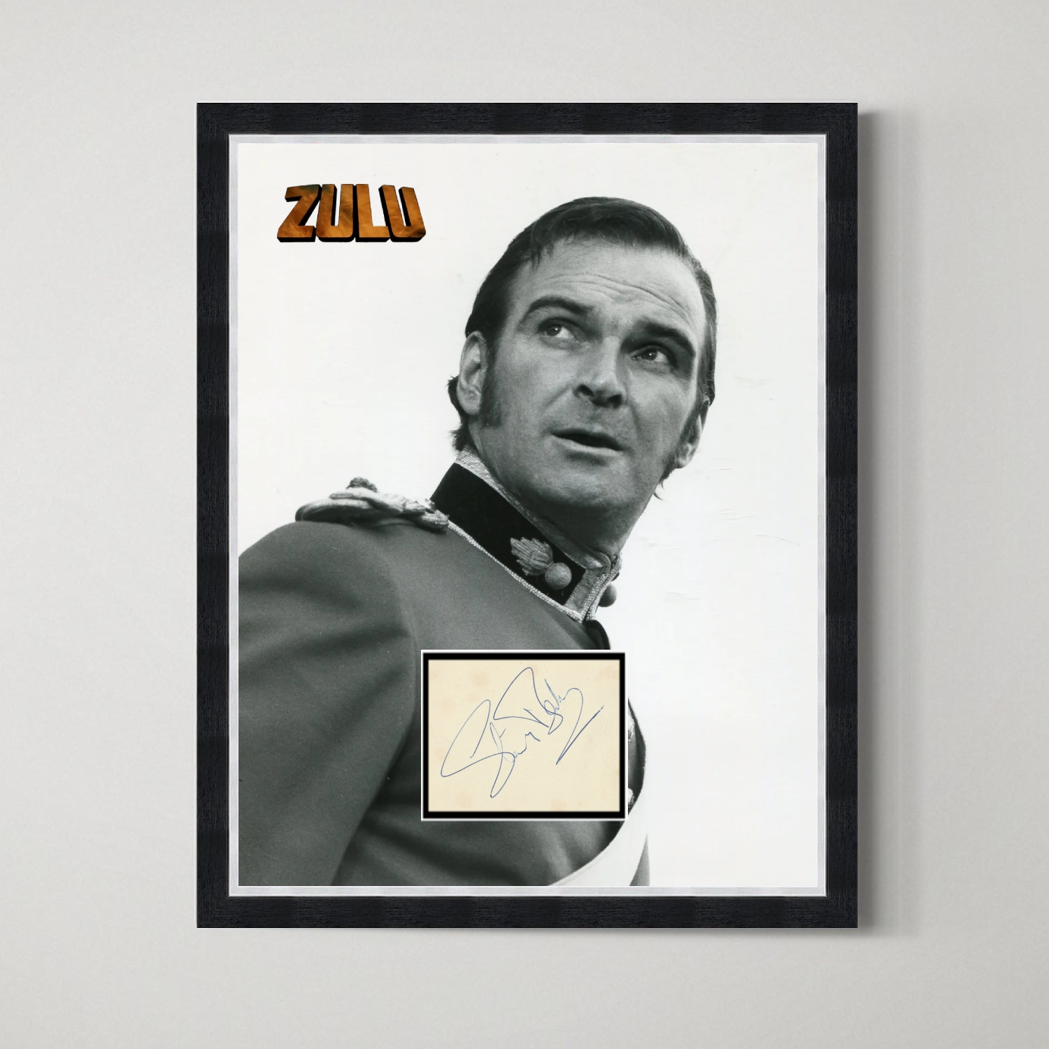 Stanley Baker Signed Zulu Display - CharityStars