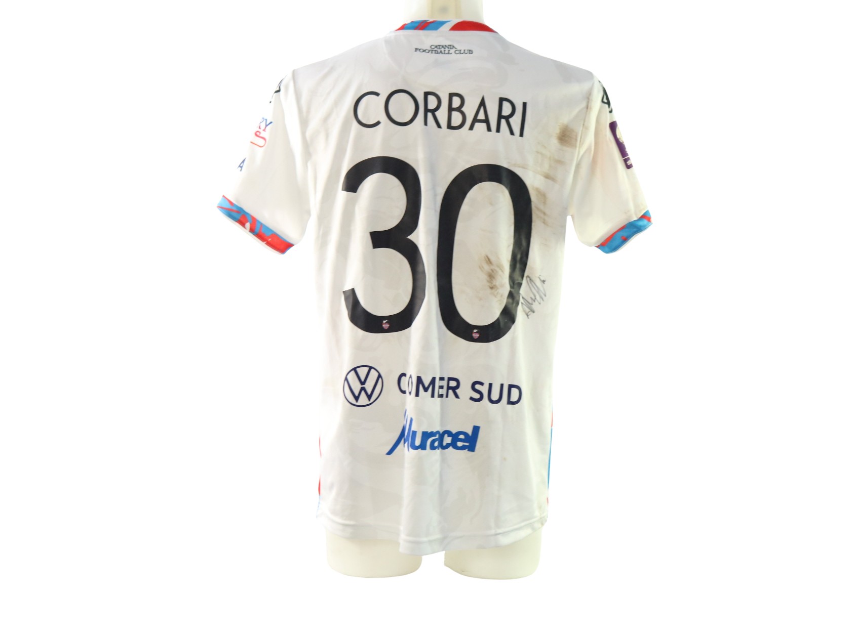 Maglia Corbari Unwashed Casarano vs Catania, 2025 - Autografata ...