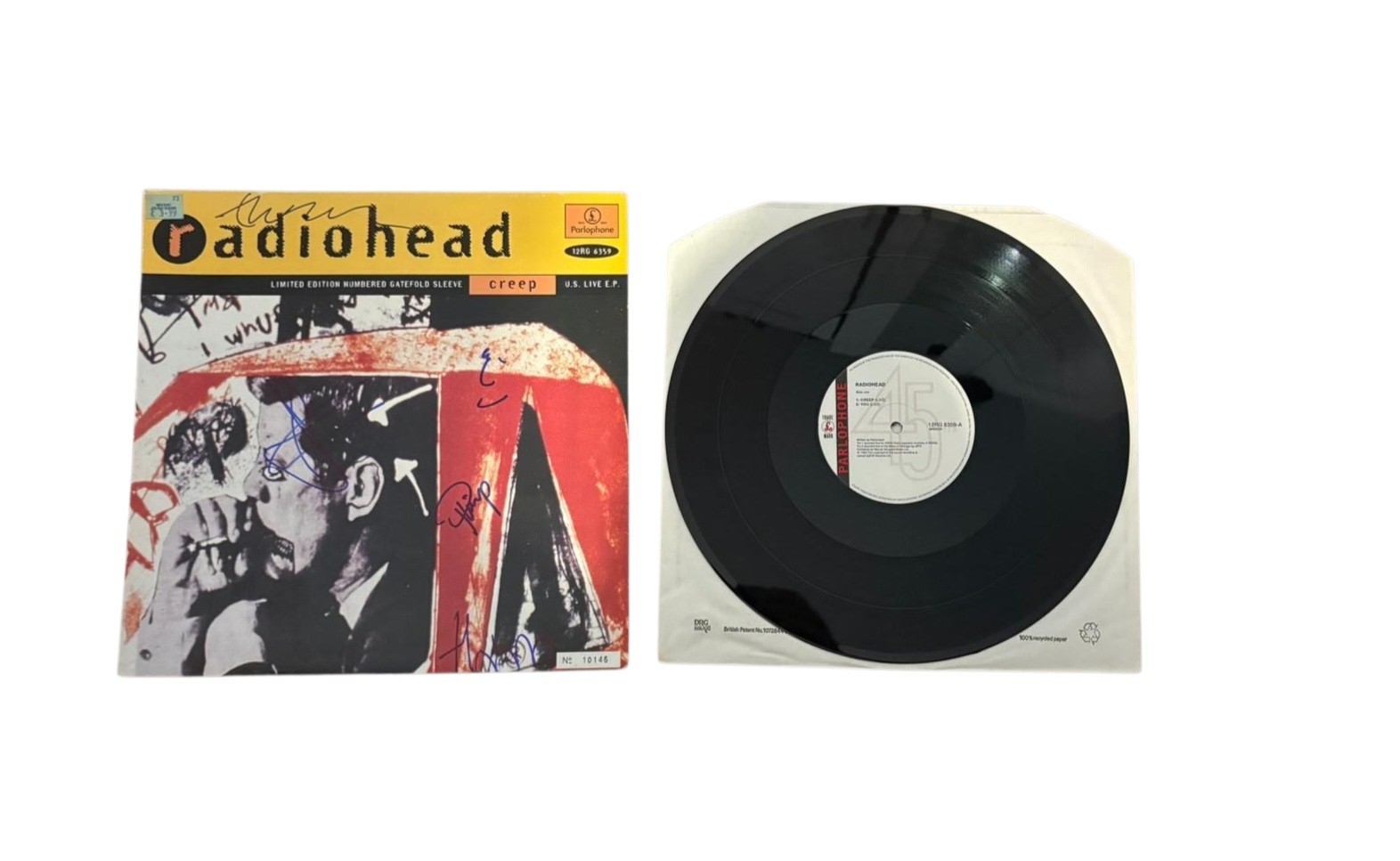 Radiohead Signed Rare 12" Limited Edition Gatefold USA EP - CharityStars