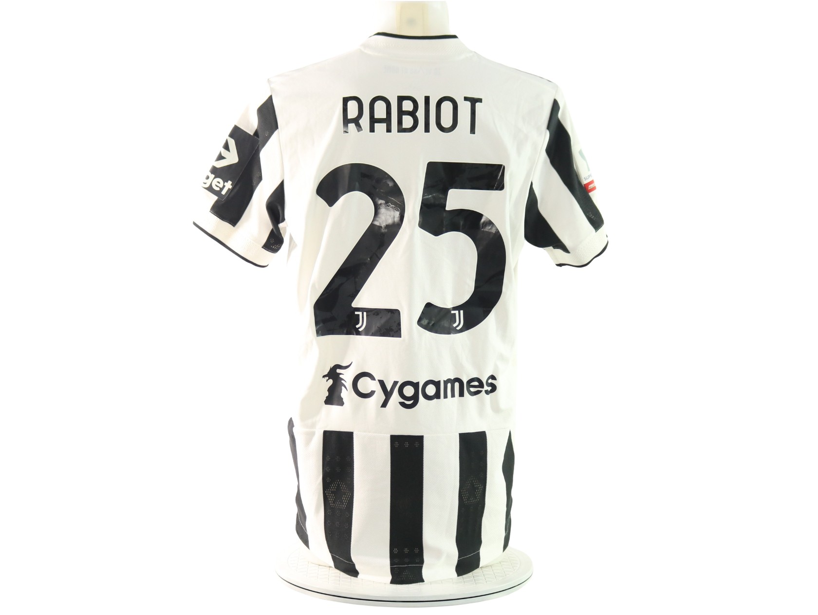 Rabiot's Juventus Match-Issued Shirt, Italian Supercup 2021/22 ...