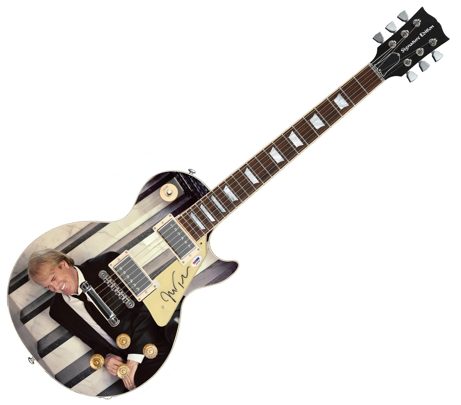 Battipenna su chitarra Custom Signature Edition - autografato da John ...