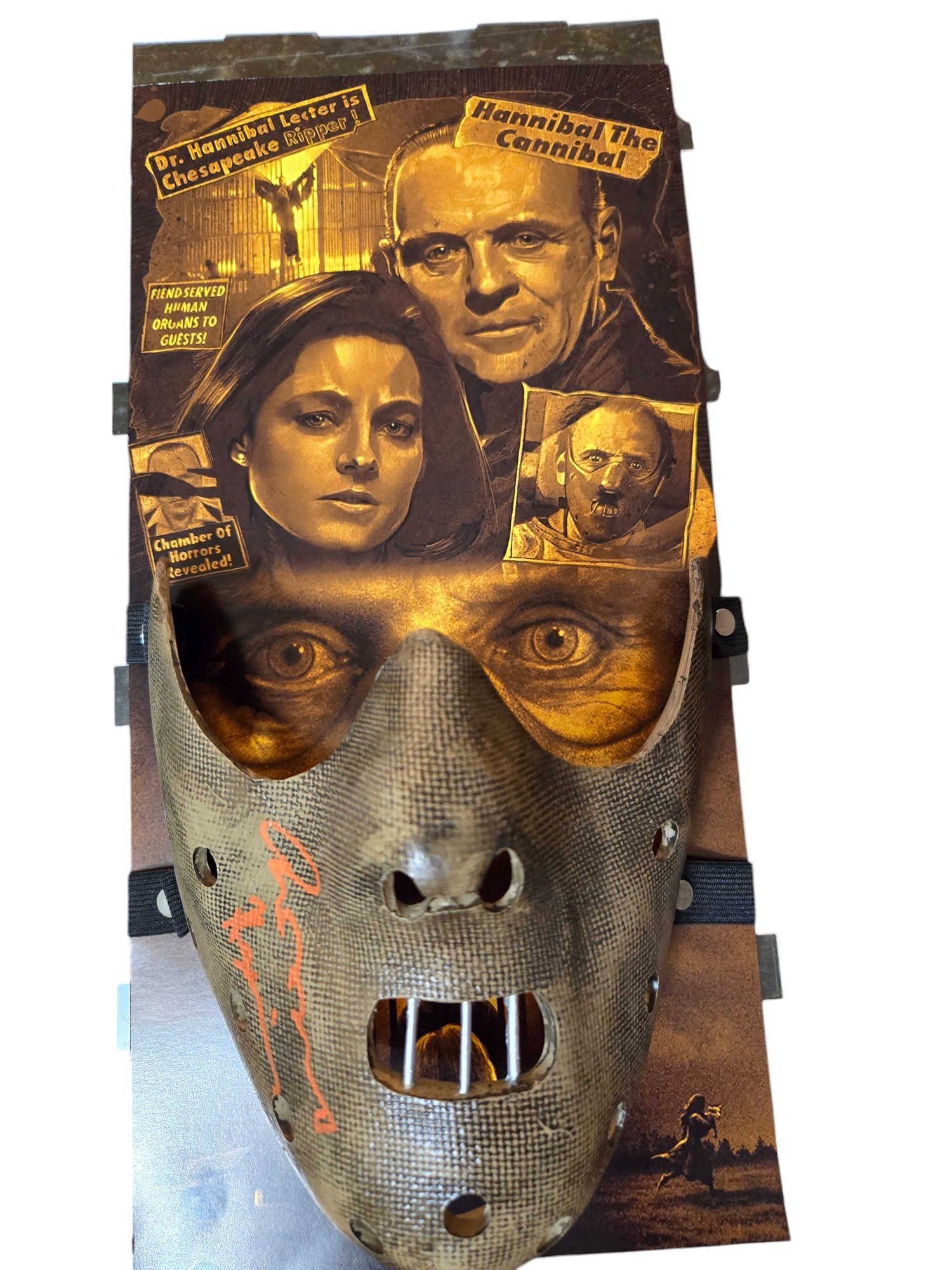 Anthony Hopkins Signed Silence of The Lambs Mask in Acrylic Display ...