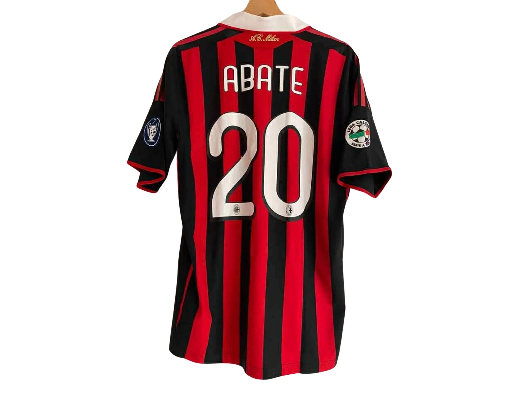 R - Abate's Milan Match-Worn Shirt, 2009/10 - CharityStars