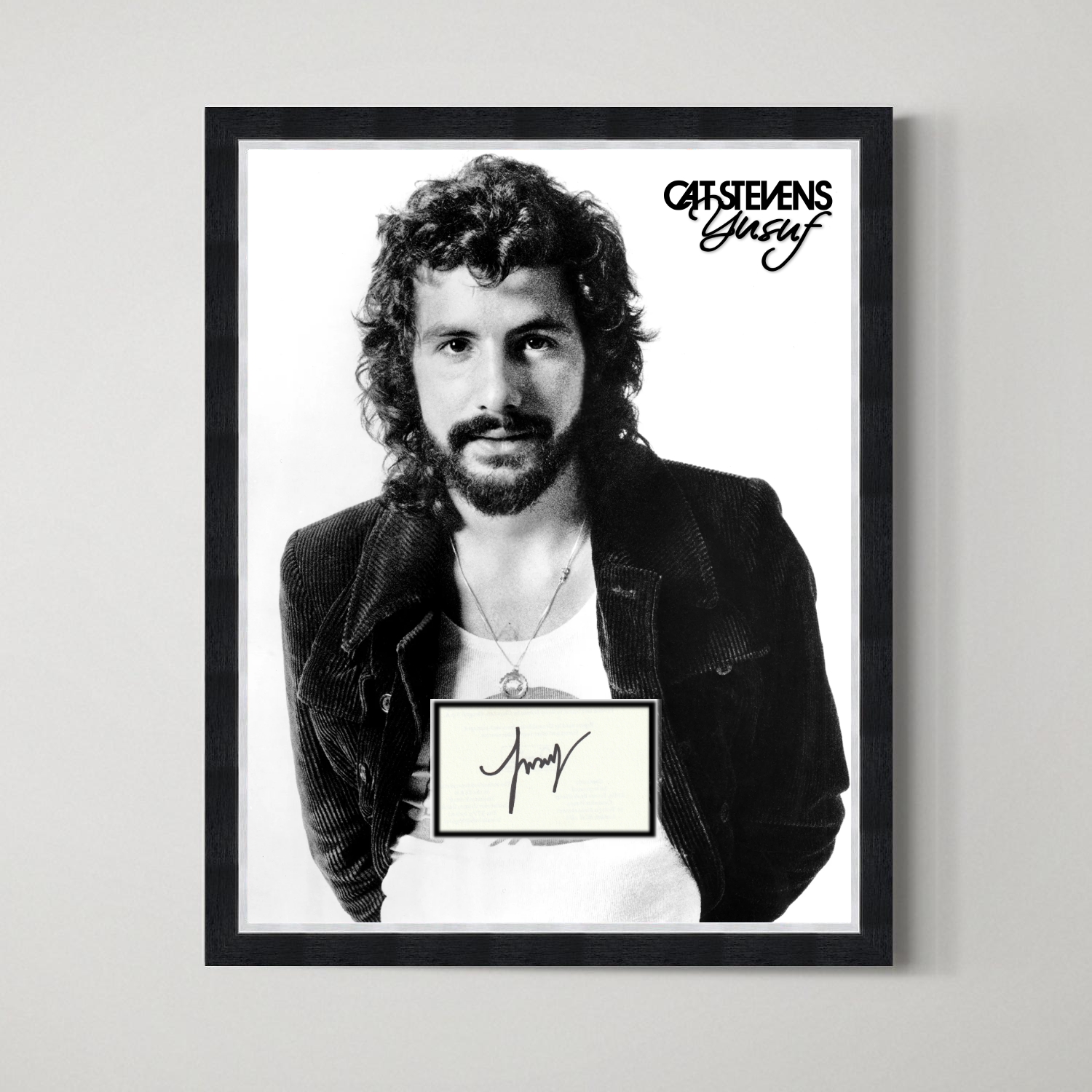 Cat Yusuf Stevens Signed Display - CharityStars