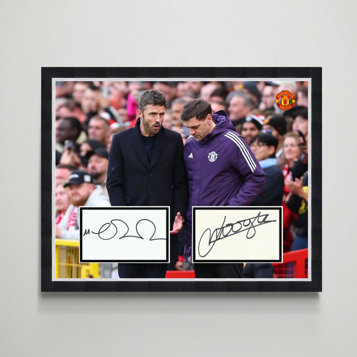 Michael Carrick and Jonathan Woodgate Manchester United Signed Display ...