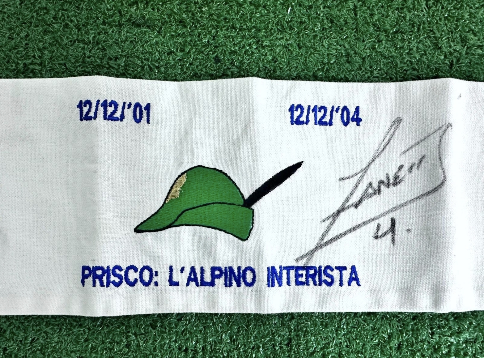 Zanetti's Match-Worn Armband, Siena vs Inter 2004 - Exclusive ...