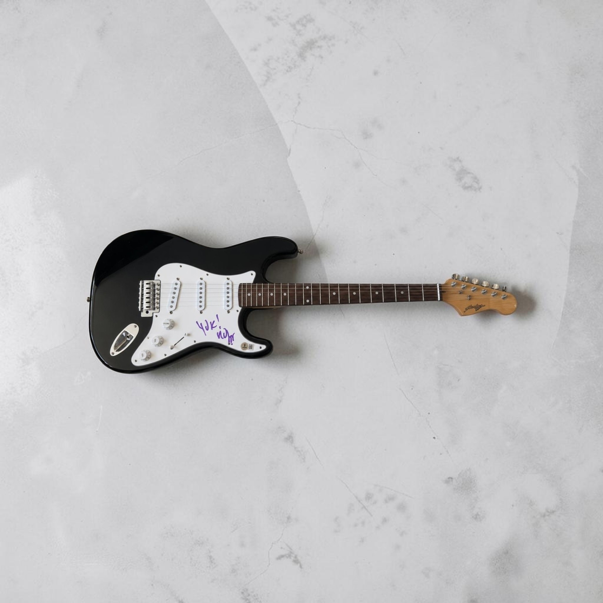 Robert Smith of The Cure Signed Stratocaster Style Electric Guitar ...
