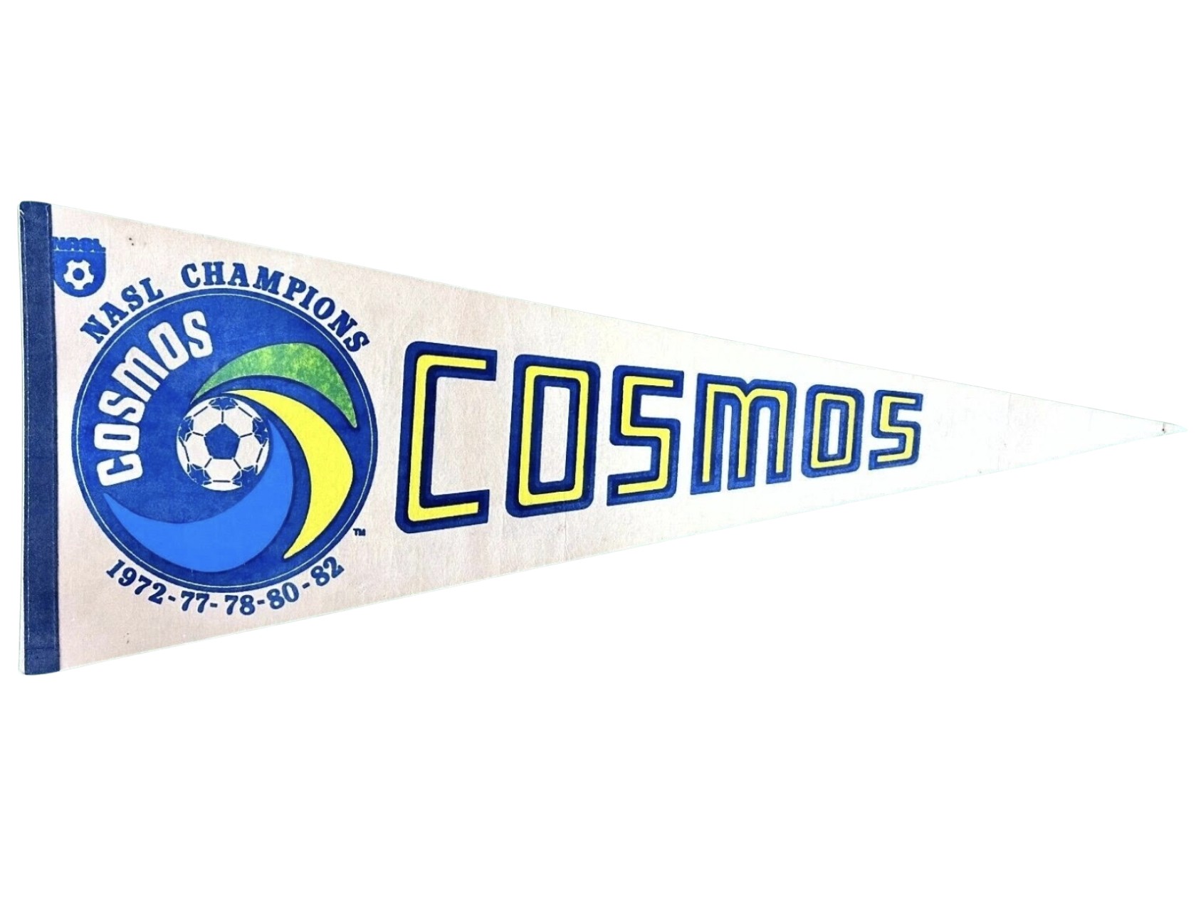 New York Cosmos Official Pennant, 1980s - Signed by Pelé - Lecce ...