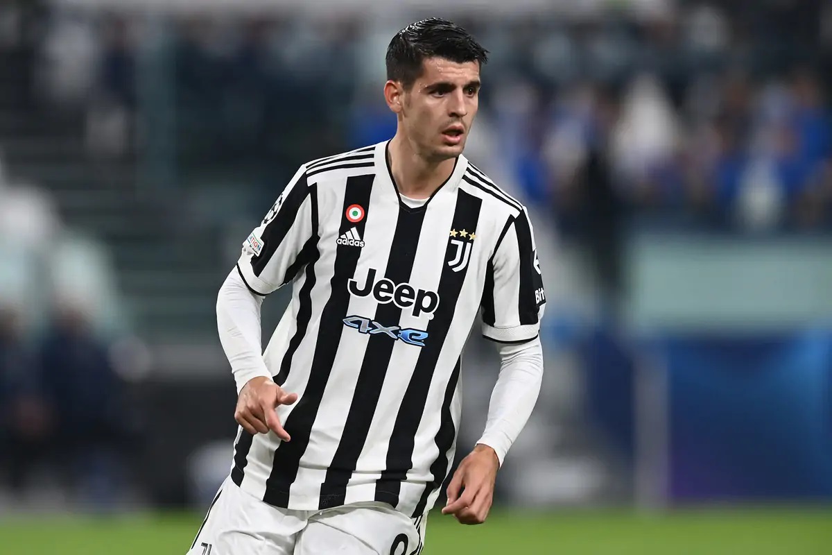 Morata's Juventus Signed Match Shirt, UCL 2021/22 - CharityStars