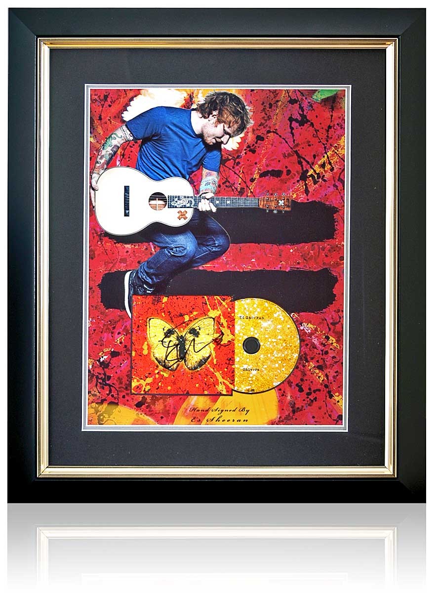 Ed Sheeran Signed and Mounted CD - CharityStars