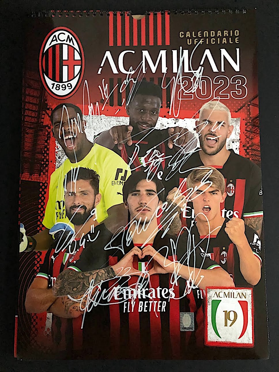 Official Milan Calendar, 2023 - Signed by the Squad - CharityStars