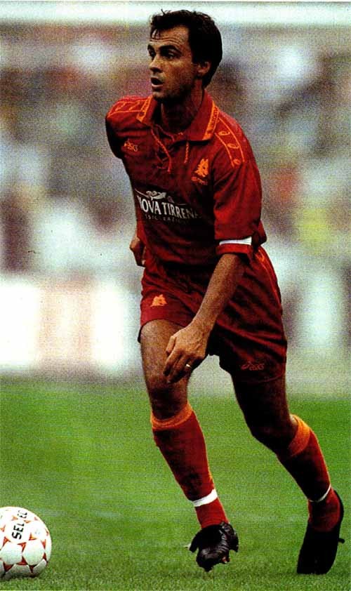 Giannini's Roma Worn Shirt, 1994/95 - CharityStars