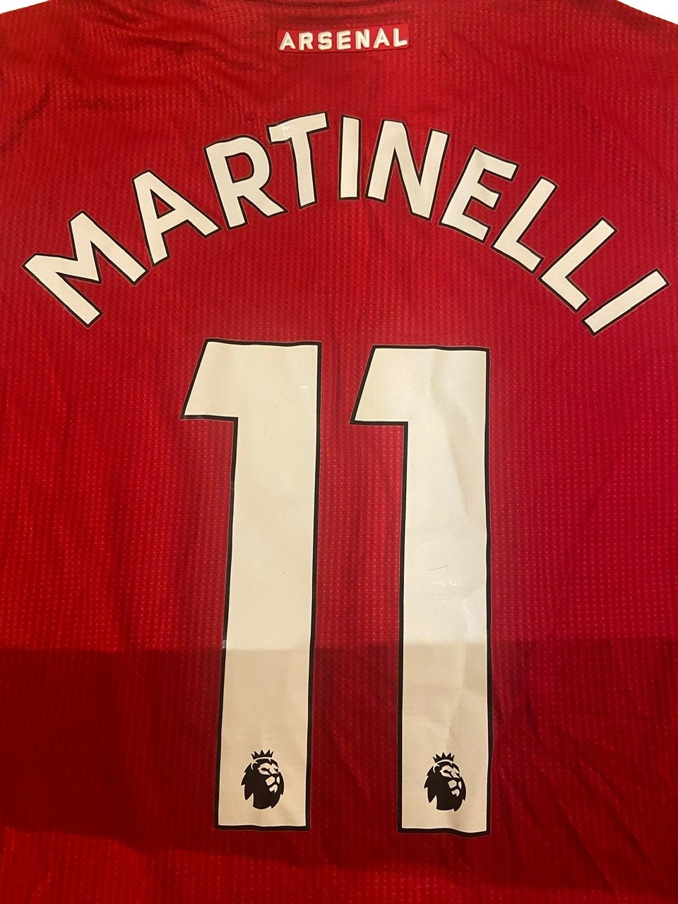 Martinelli's Worn and Unwashed Shirt, Arsenal v Newcastle 2023 ...