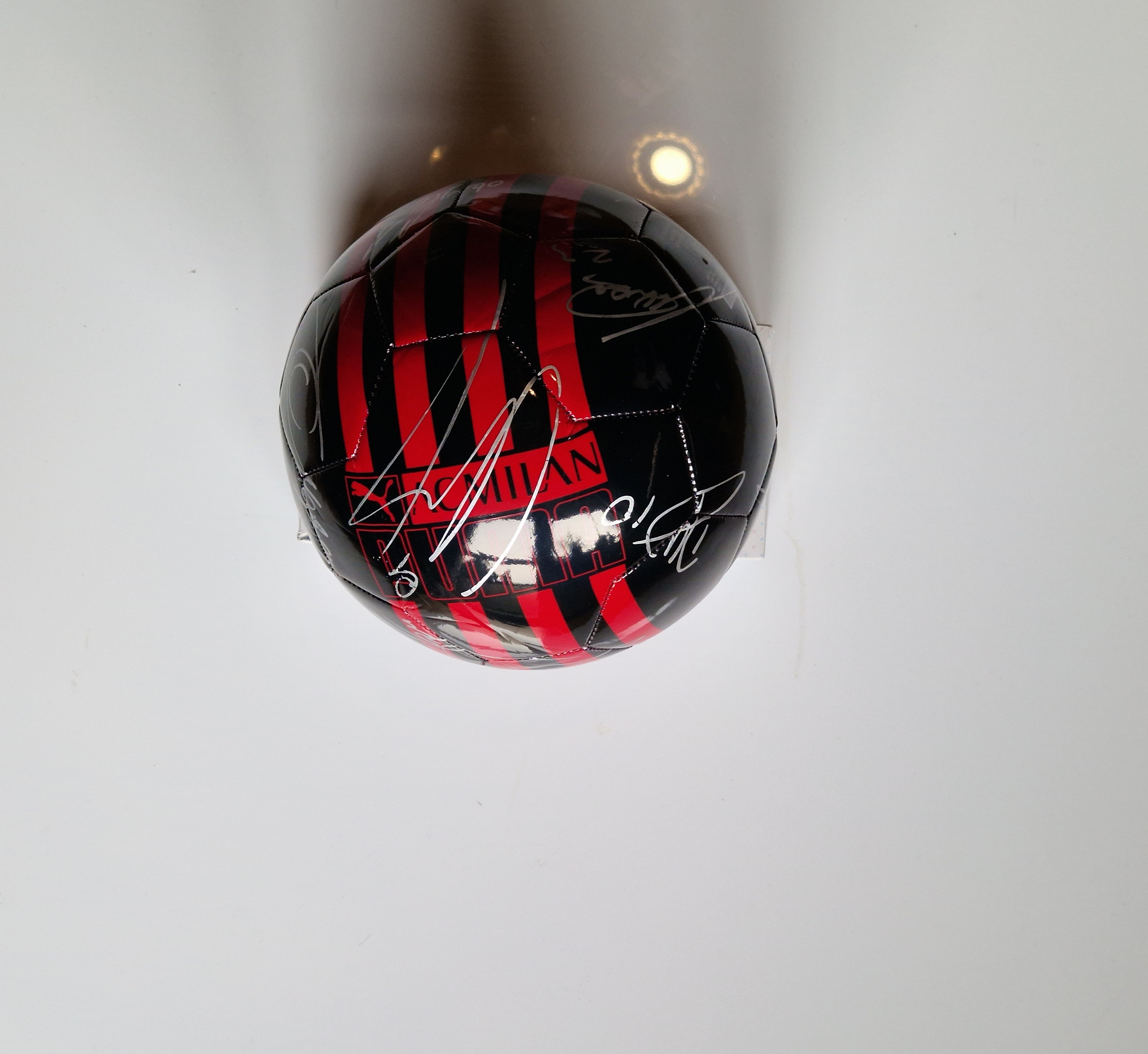 AC Milan Red Signed Ball - CharityStars