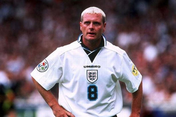 Paul Gascoigne's Signed England Euro 1996 Celebration Picture ...