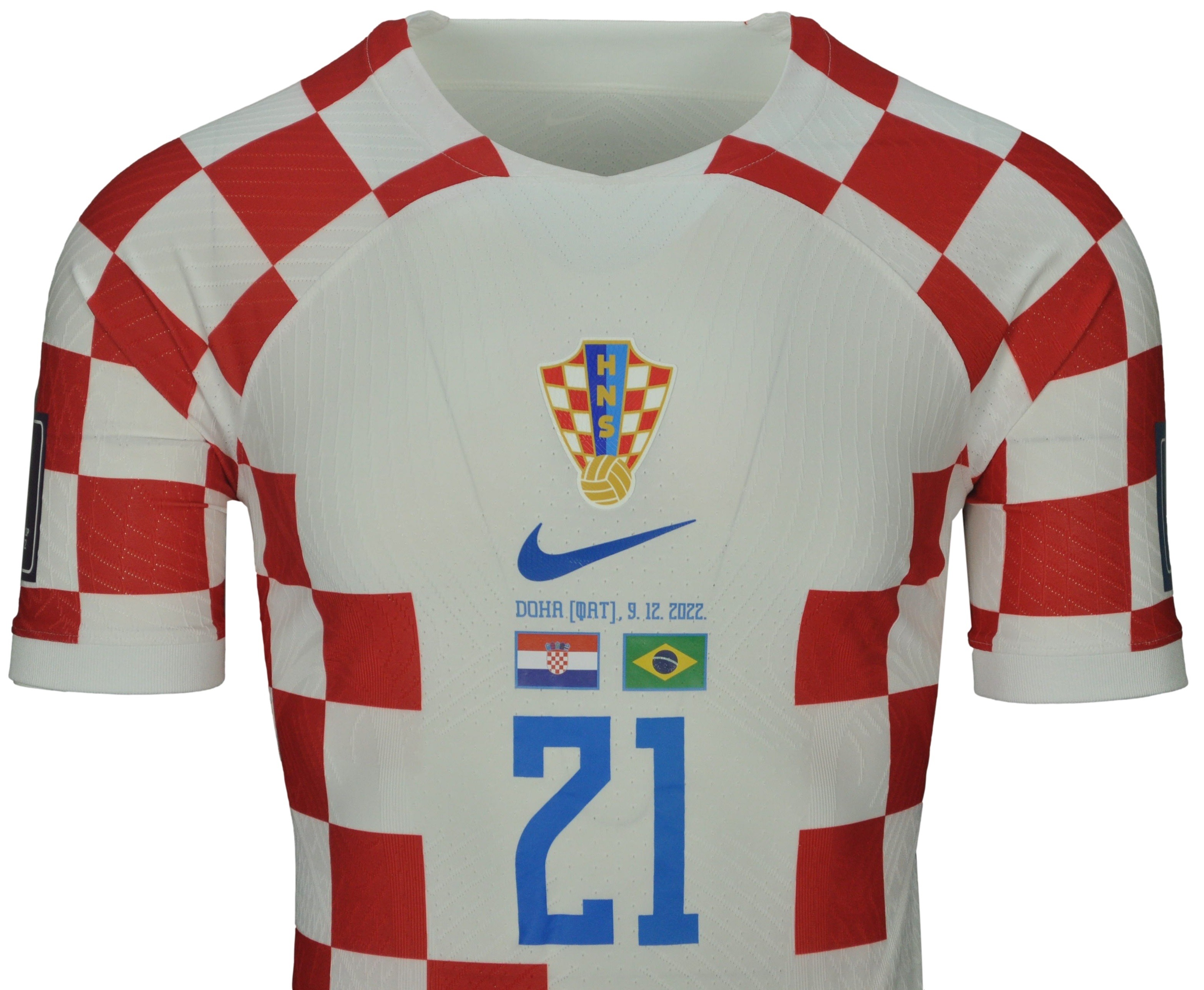 Vida's Match Shirt, Croatia-Brazil WC Qatar 2022 - CharityStars