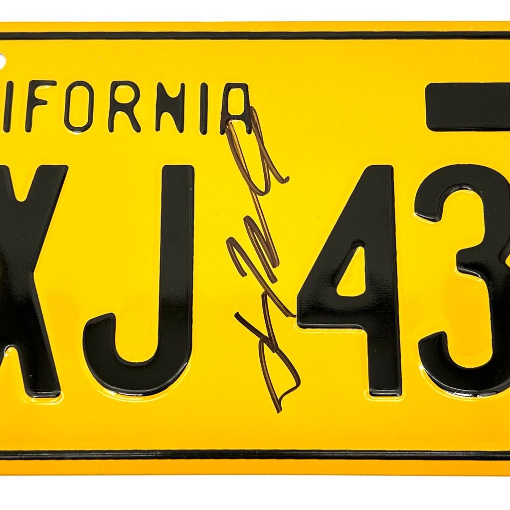 John Travolta Signed "Grease" California License Plate - CharityStars