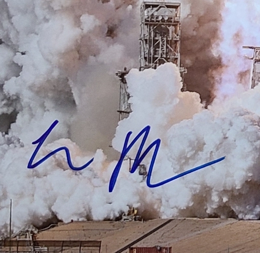 Elon Musk Signed SpaceX Tesla Photo - CharityStars