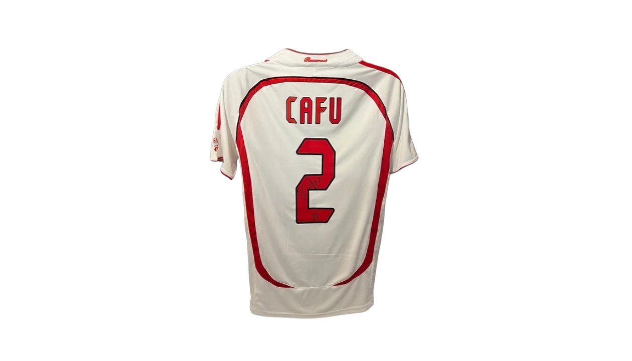 Cafu's AC Milan 2007 Champions League Signed Shirt - CharityStars