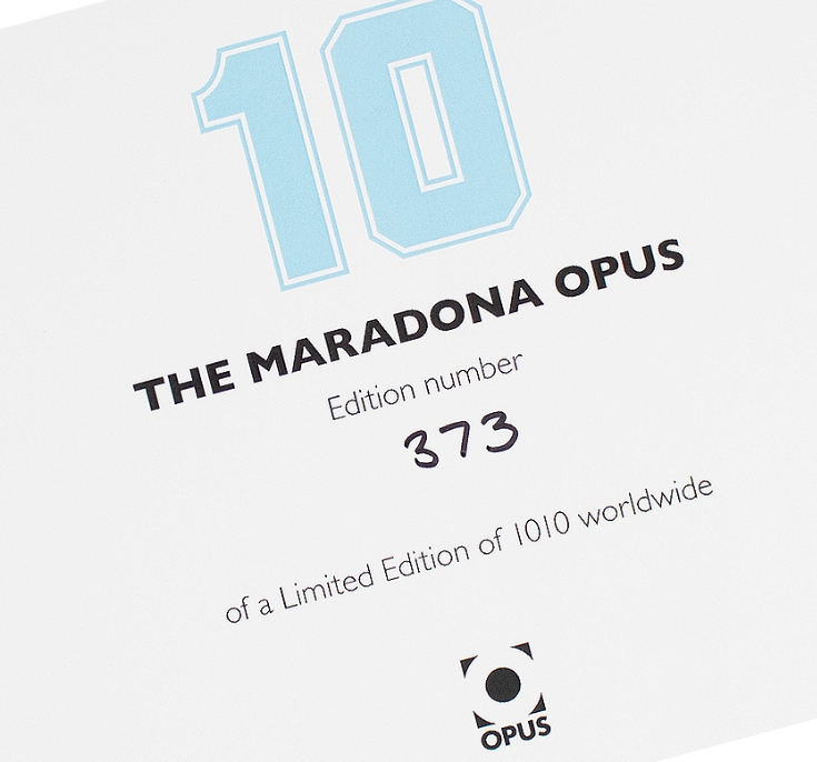 Maradona's Signed Limited Edition Opus Book - CharityStars
