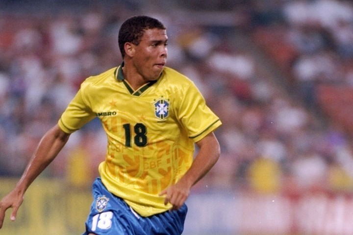 Ronaldo's Worn Shirt, Brazil-Denmark 1996 - CharityStars