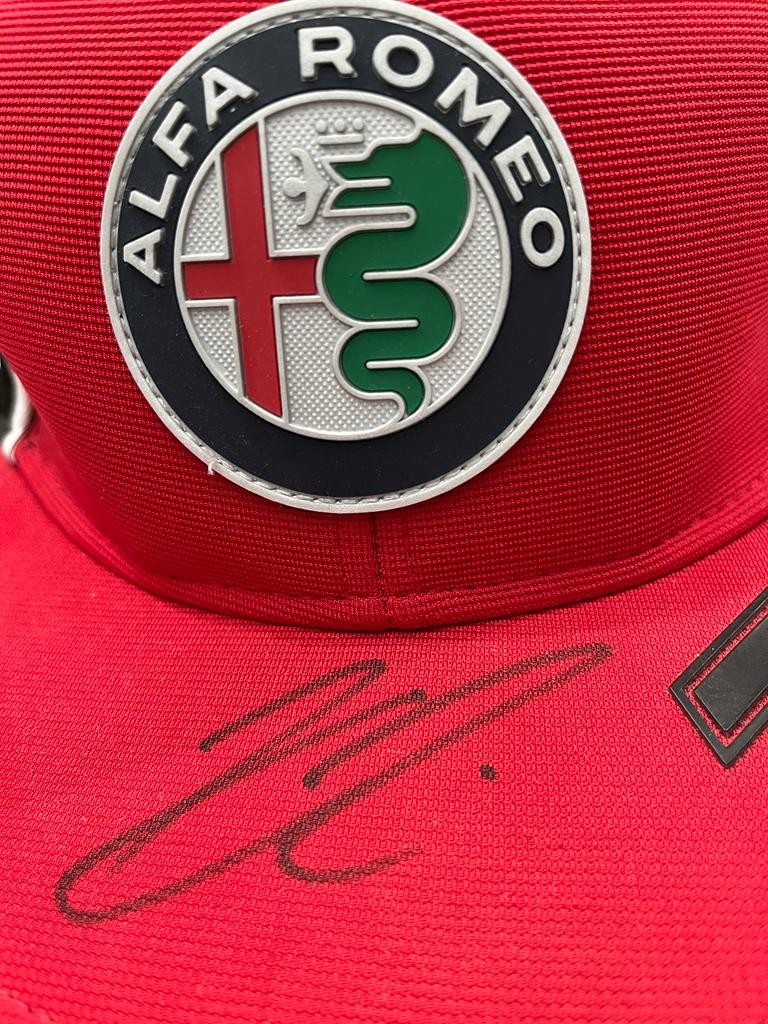 Kimi Räikkönen's Signed Alfa Romeo Cap - CharityStars