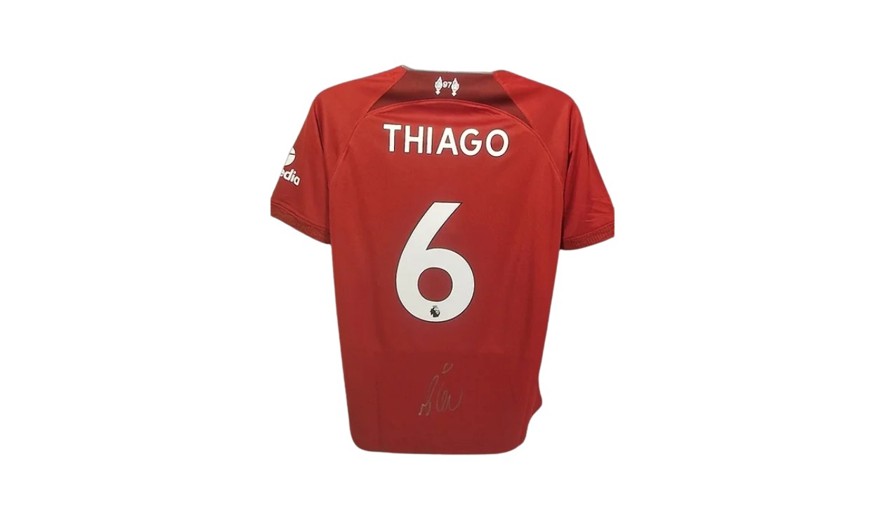 Thiago Alcântara's Liverpool 2022/23 Signed Shirt - CharityStars