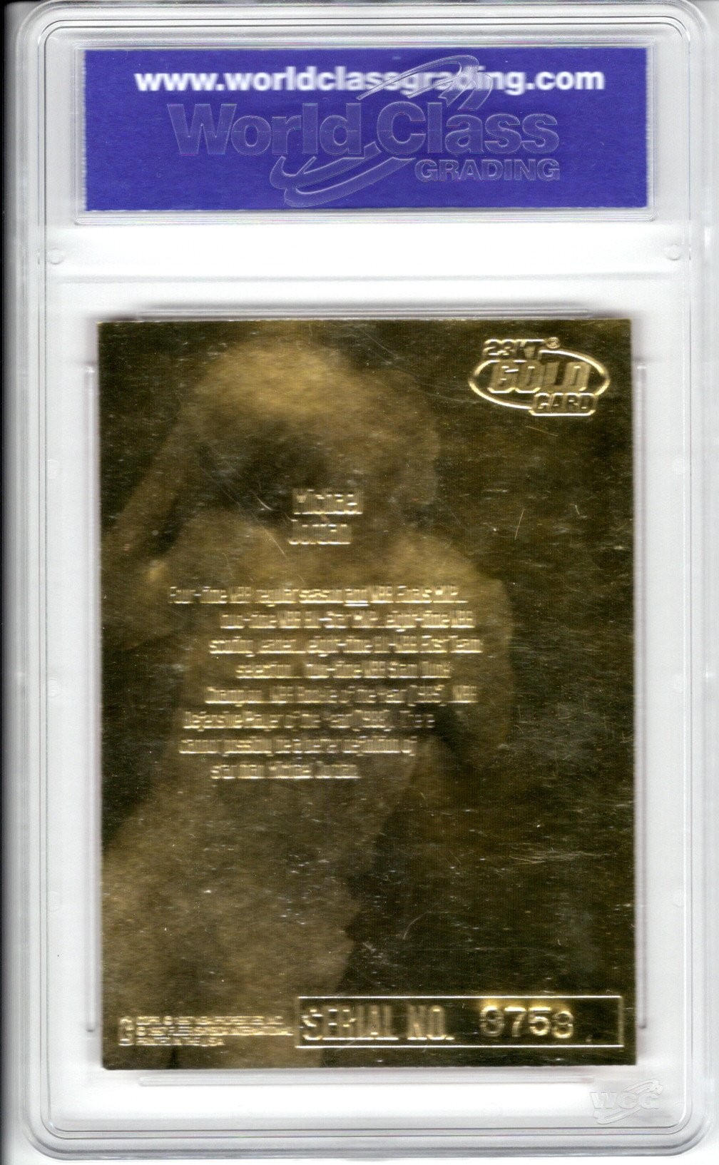 Card in oro Limited Edition Michael Jordan 1996/97 - CharityStars