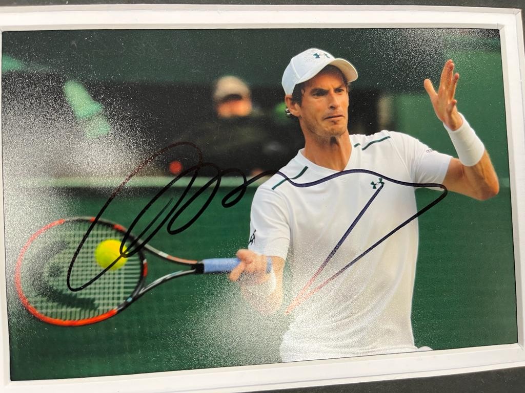 Andy Murray Signed Photo Display - CharityStars