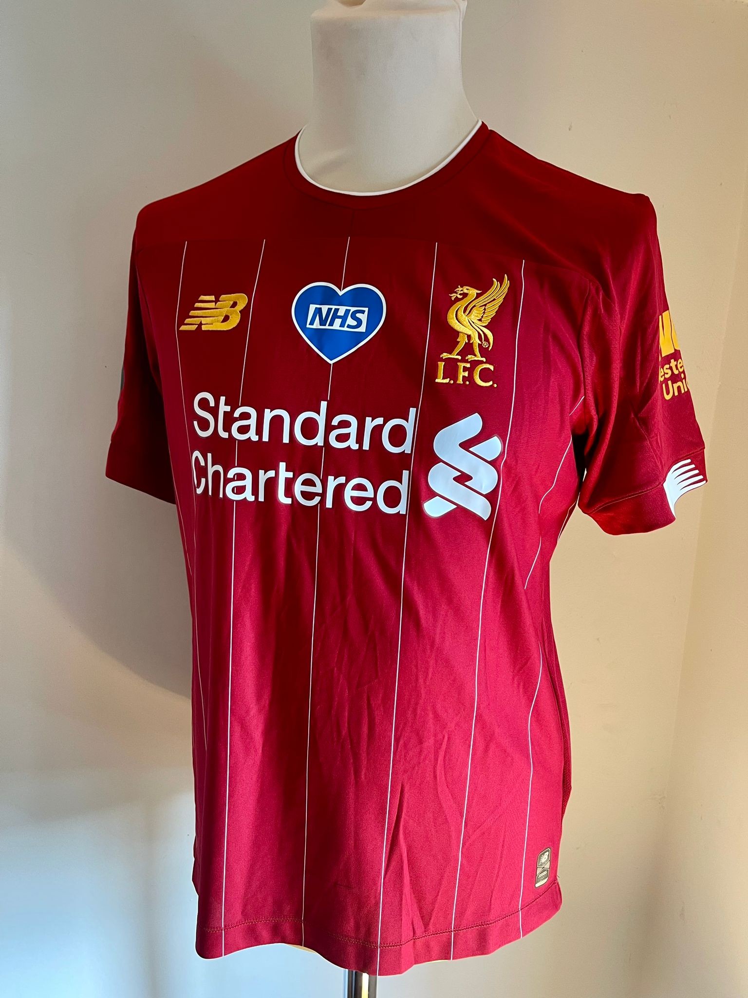 Mo Salah Matchworn Liverpool Shirt 2019/20 - CharityStars