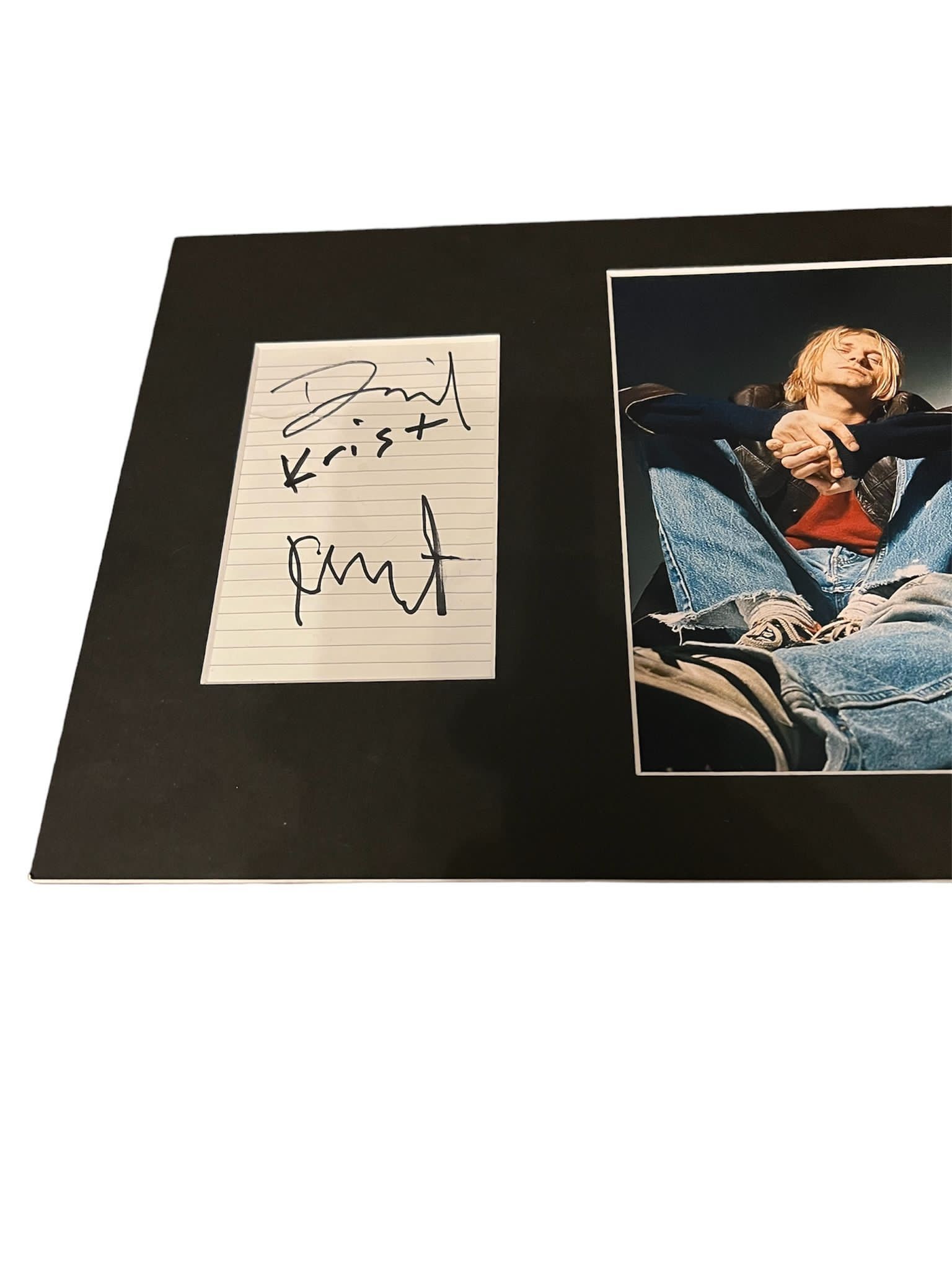 Nirvana Signed Mounted Display - CharityStars