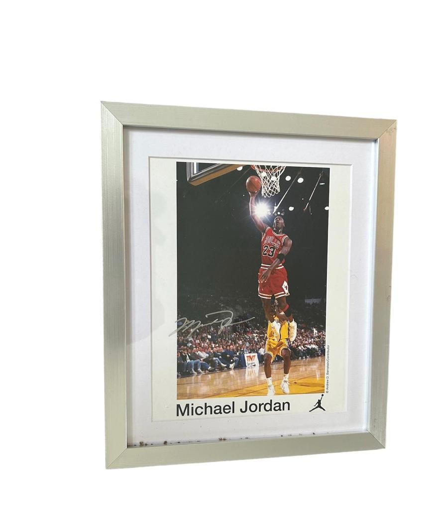 Fotografia Michael Jordan Chicago Bulls - Autografata e incorniciata ...