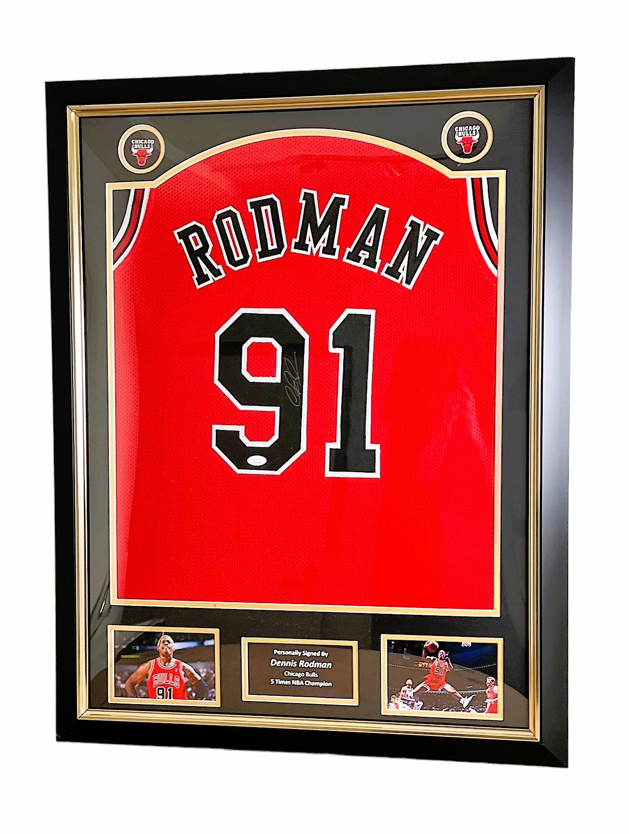 Dennis Rodman Signed and Framed NBA Shirt - CharityStars