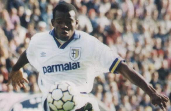 Asprilla's 1994/95 Parma Match Shirt - CharityStars