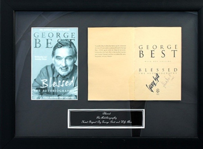 George Best Signed and Framed Autobiography - CharityStars