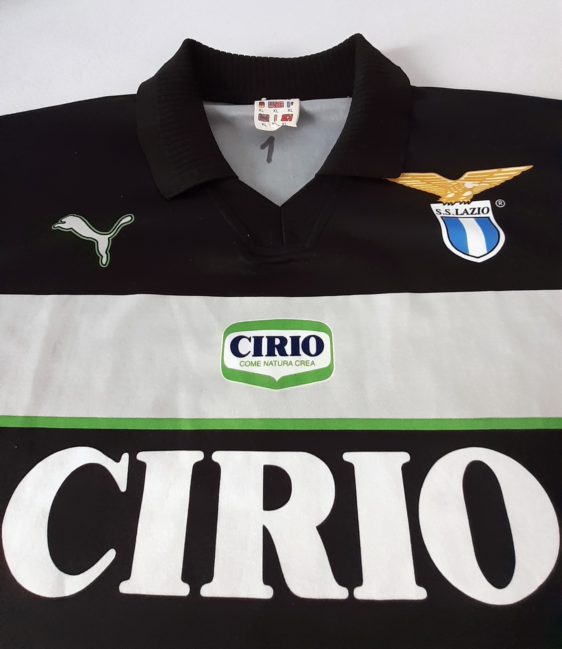 Lazio 1998 Original Presentation Shirt vs Roma - CharityStars