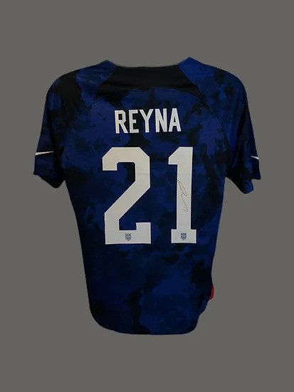 Maglia Giovanni Reyna USA, 2022/23 - Autografata - CharityStars