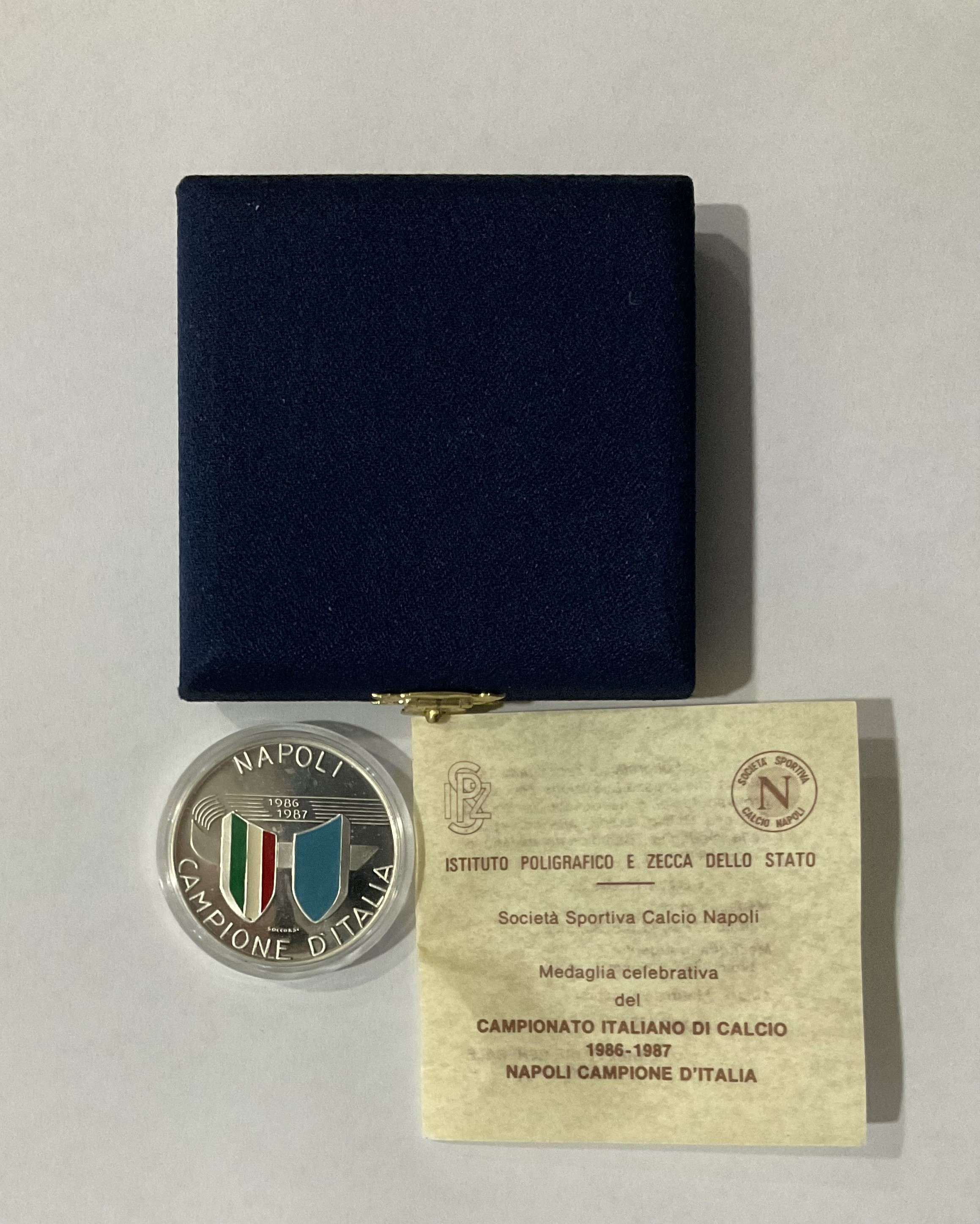 Official Napoli Scudetto Medal, 1986/87 - CharityStars