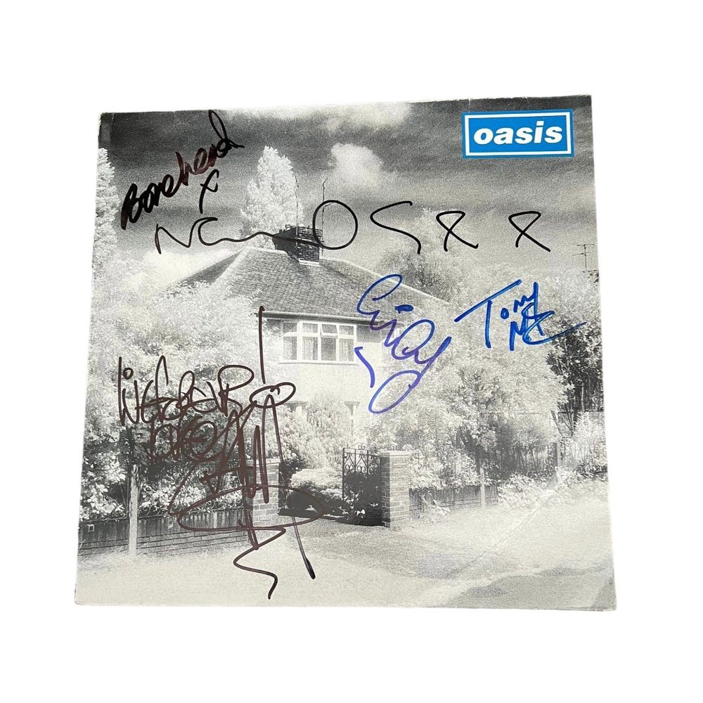 Oasis Signed Live Forever 12" Vinyl - CharityStars