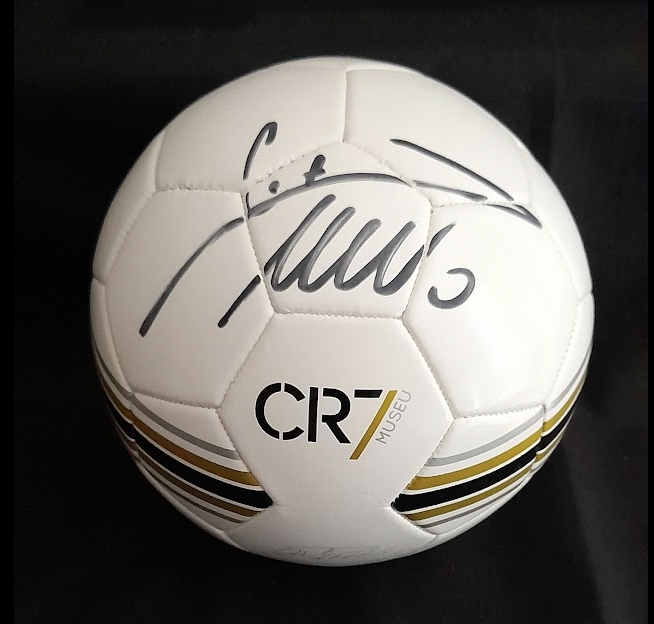 Cristiano Ronaldo's Real Madrid Signed White Football - CharityStars