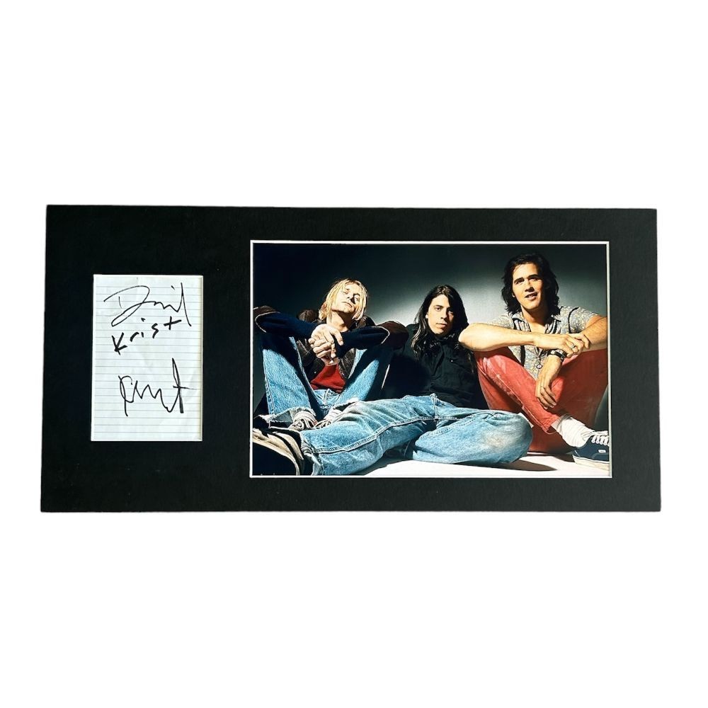 Nirvana Signed Mounted Display - CharityStars